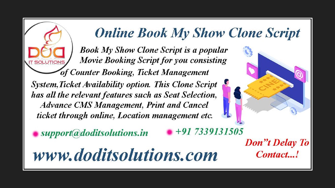 Online Best Book My Show Clone System - DOD IT SOLUTIONS presentation | free to download
