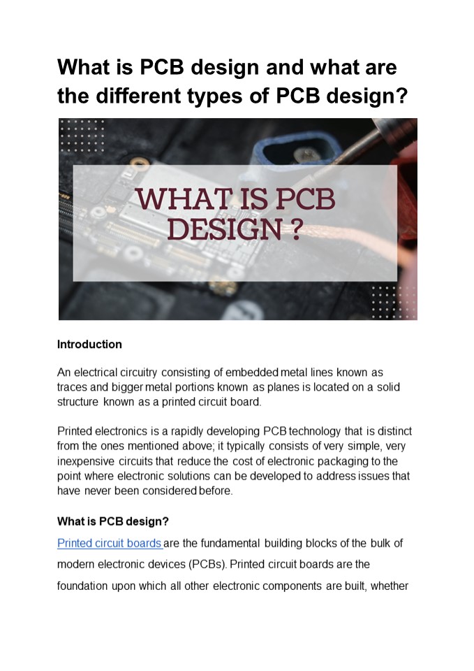 PPT – What is PCB design and what are the different types of PCB design ...
