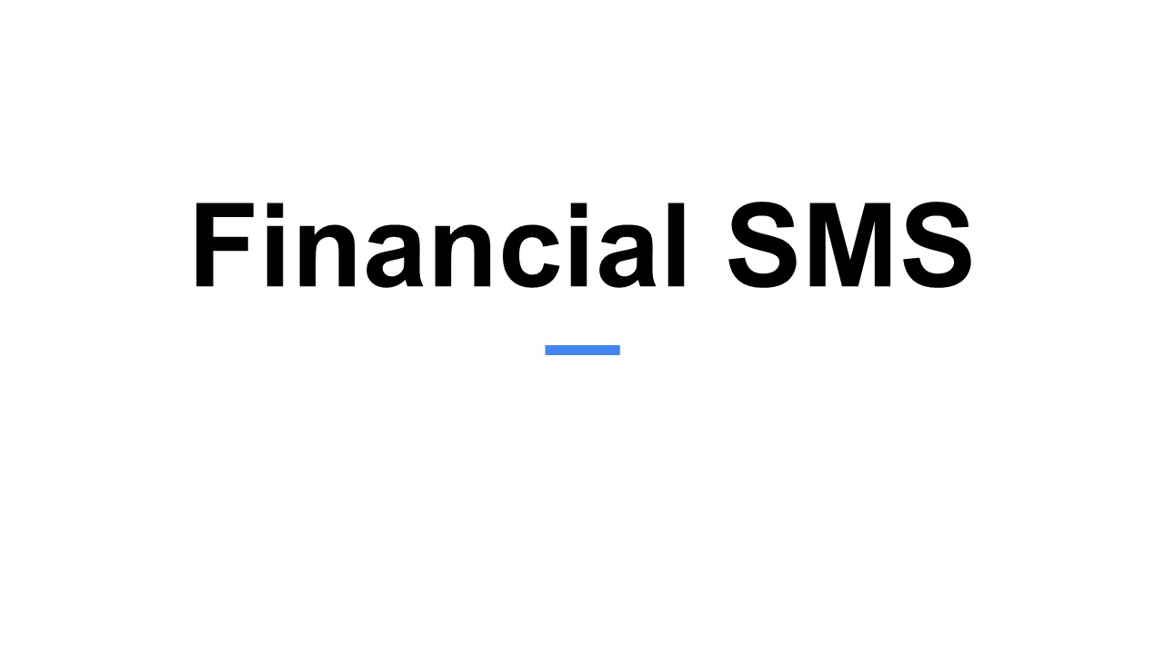 Ppt Financial Sms Powerpoint Presentation Free To Download Id 954526 Zta5z