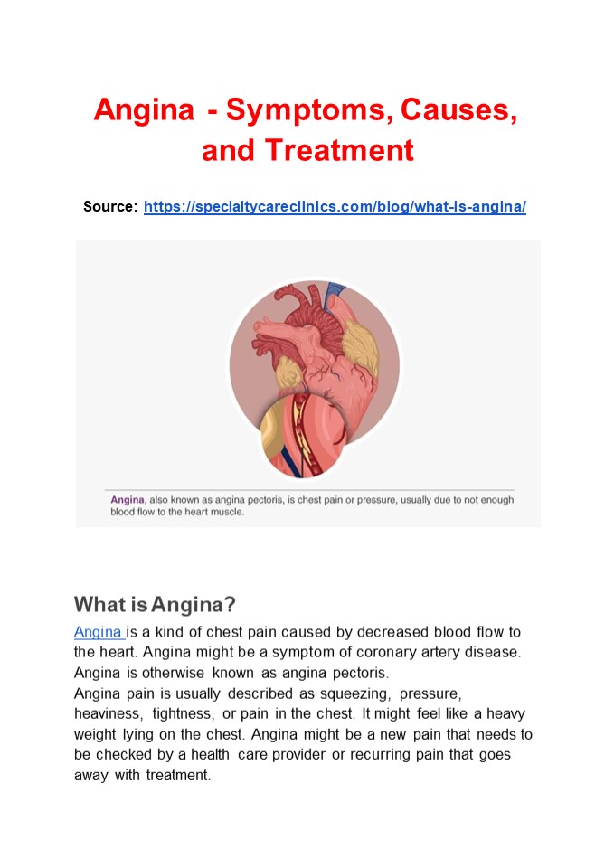 PPT – Angina - Symptoms, Causes, and Treatment PowerPoint presentation ...