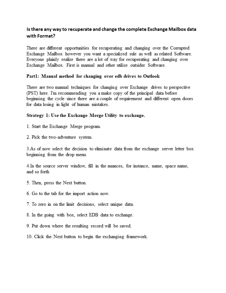 PPT – Is there any way to recuperate and change the complete Exchange ...