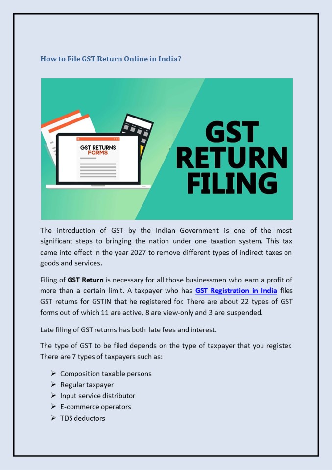 PPT – How to File GST Return Online in India? PowerPoint presentation ...
