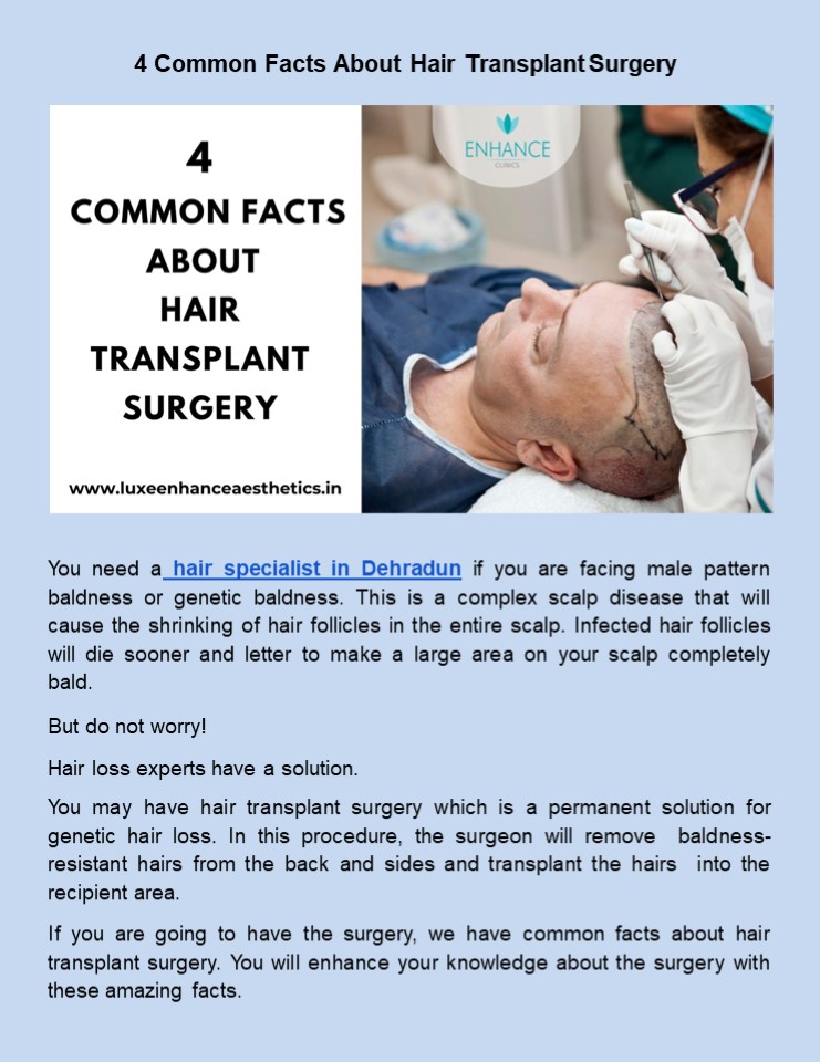 4 Common Facts About Hair Transplant Surgery presentation | free to ...