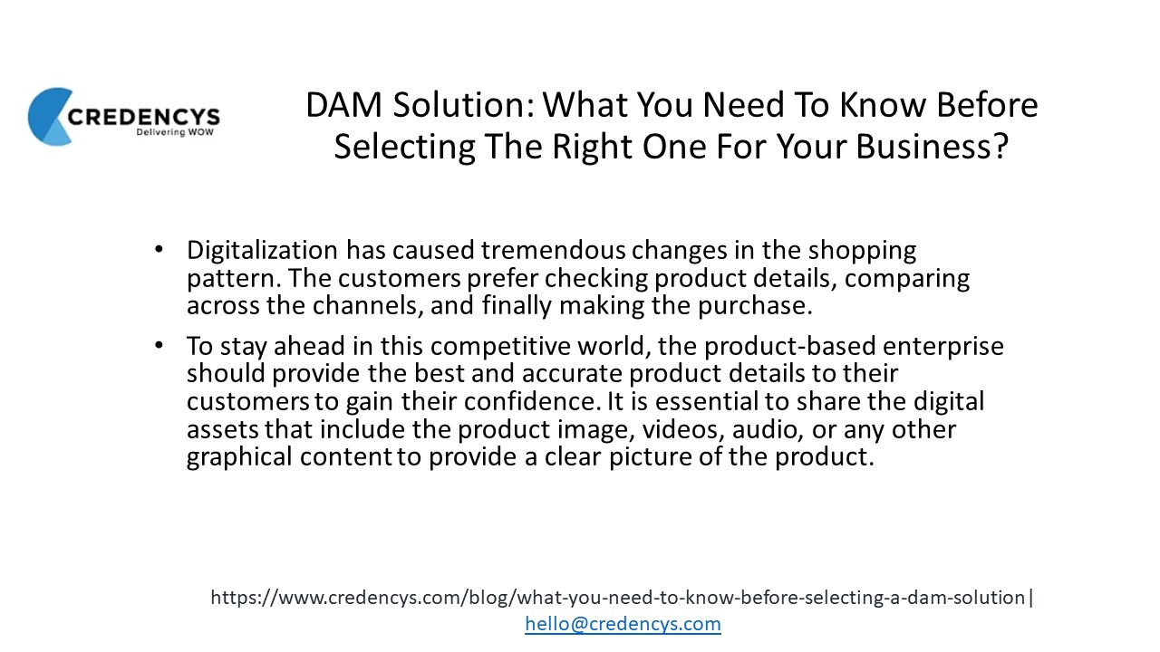 PPT – DAM Solution: What You Need To Know Before Selecting The Right ...