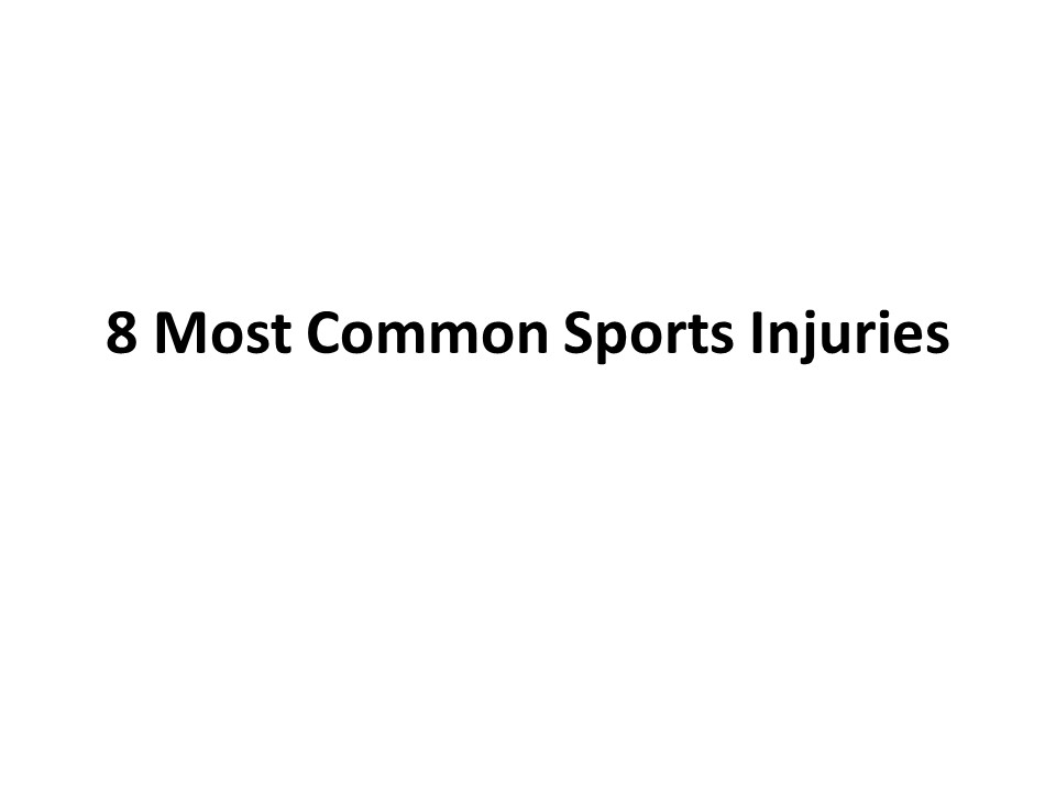 8 Most Common Sports Injuries presentation | free to download