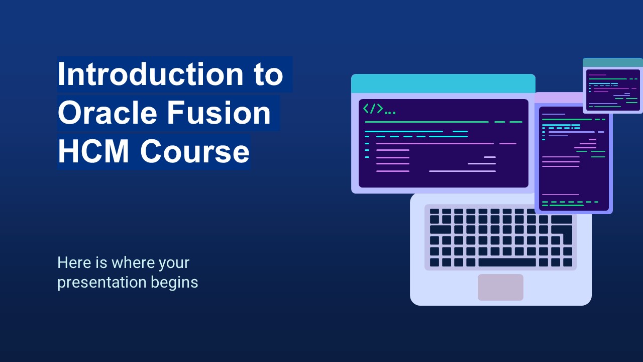 PPT Oracle Fusion Hcm Online Training PowerPoint Presentation Free 