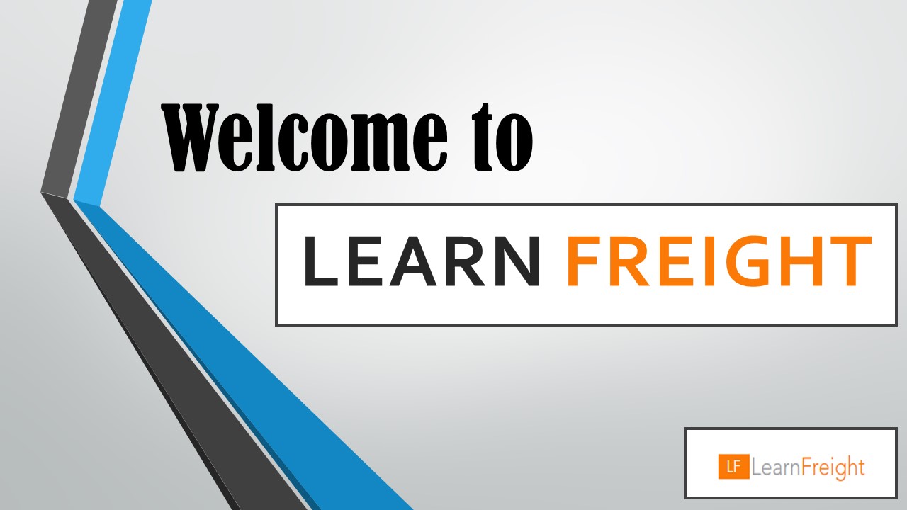 Welcome To Learn Freight presentation | free to download