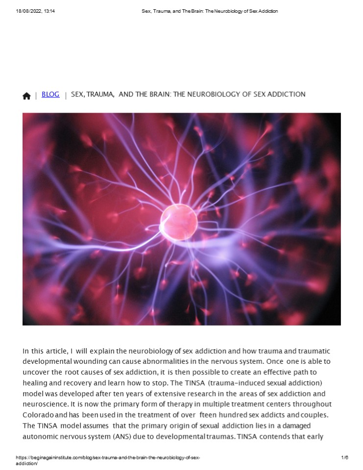 PPT – SEX, TRAUMA, AND THE BRAIN: THE NEUROBIOLOGY OF SEX ADDICTION PowerPoint presentation ...