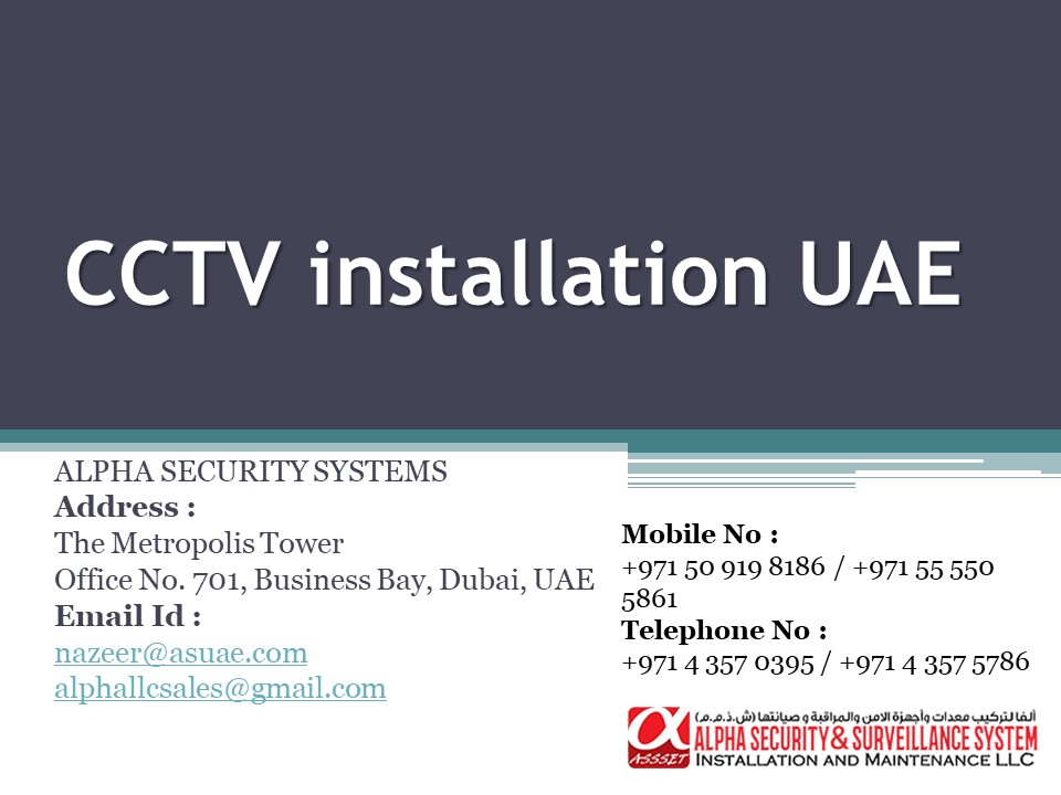 PPT – CCTV Installation UAE PowerPoint presentation | free to download ...