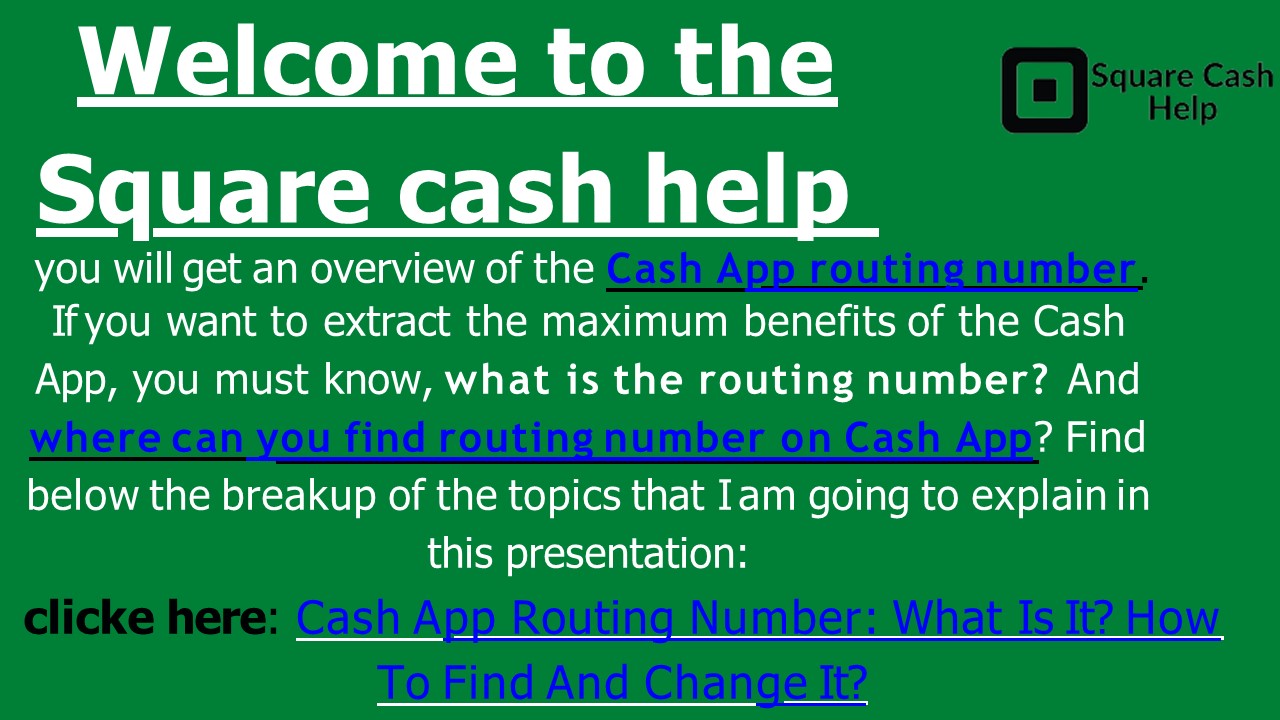 What Is cash app Routing Number? An explanation of what it is and how ...
