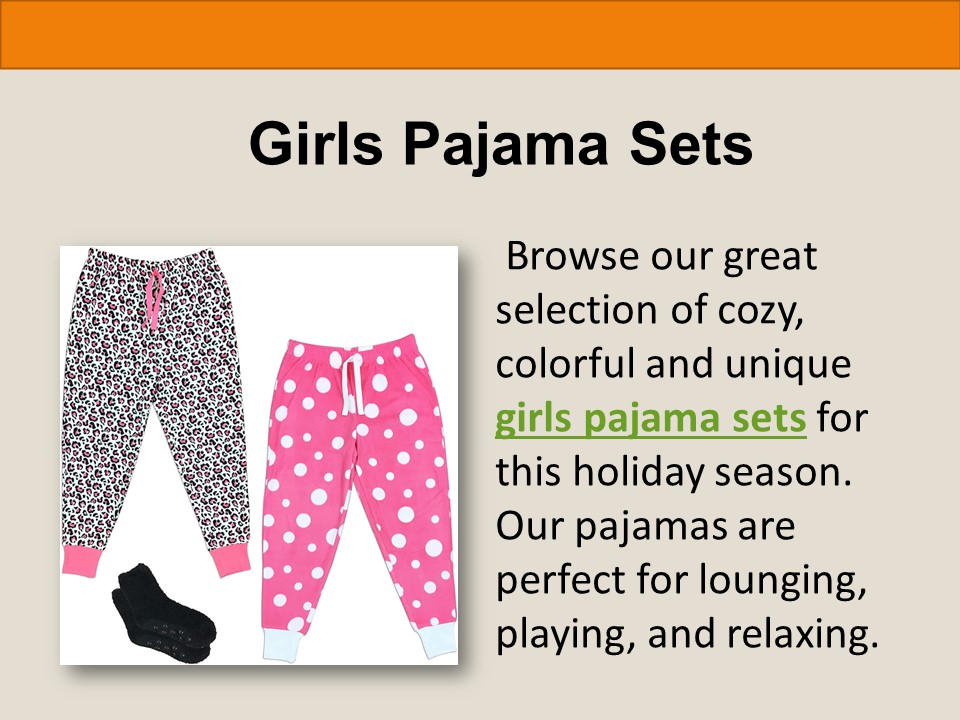 PPT – Girls Pajama Sets PowerPoint presentation | free to download - id ...