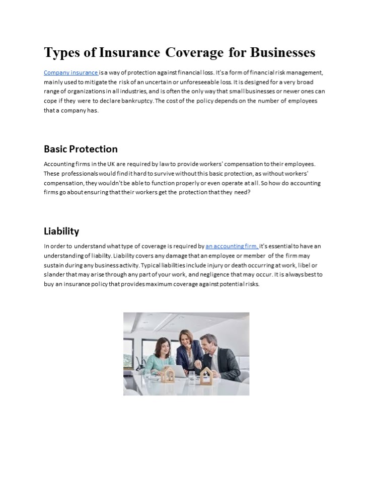 PPT – Types of Insurance Coverage for Businesses PowerPoint ...