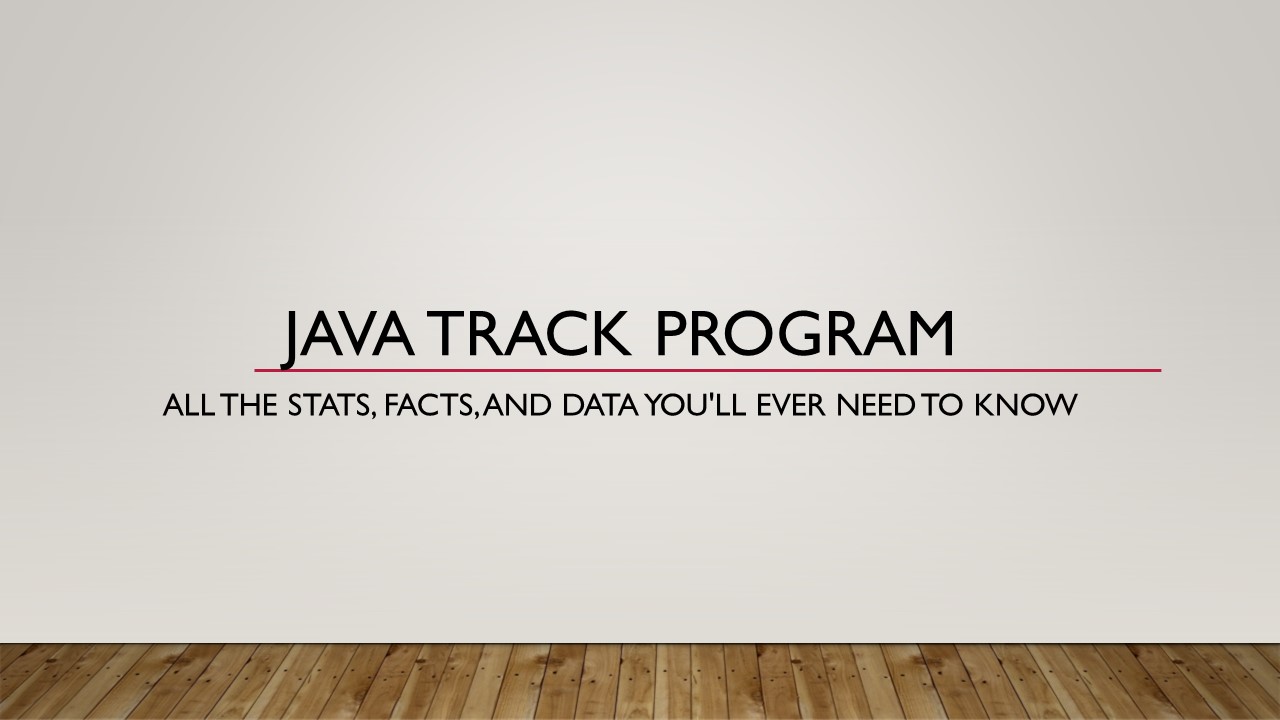 PPT – Java Track Program: All the Stats, Facts, and Data You'll Ever ...