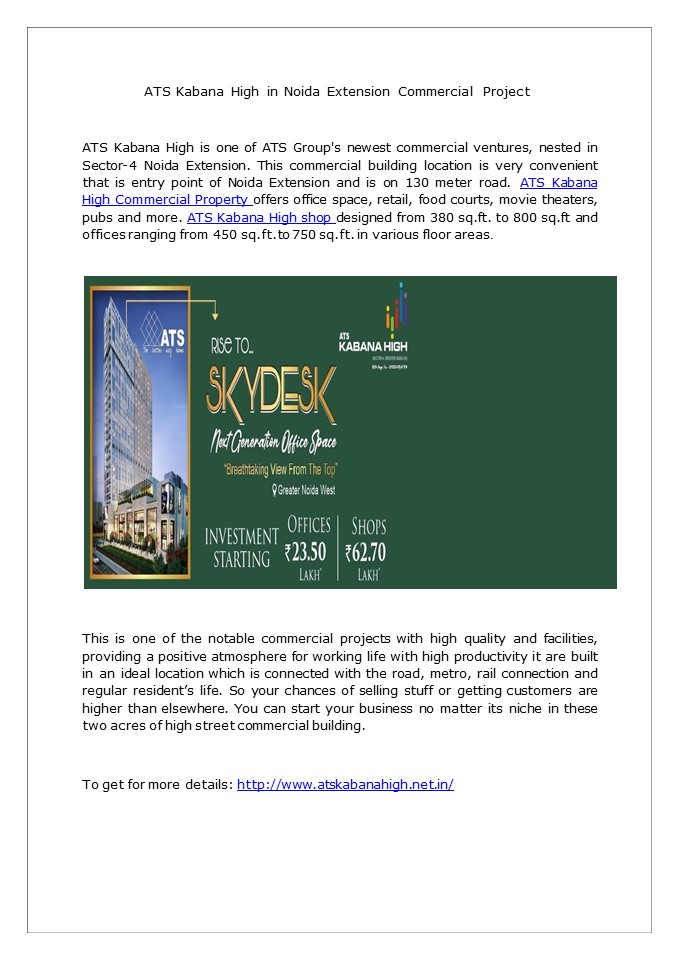 PPT – ATS Kabana High in Greater Noida PowerPoint presentation | free to download - id: 959cd4-NTcwY