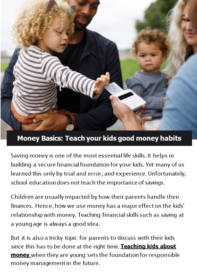 Money Basics: Teach your kids good money habits presentation | free to ...