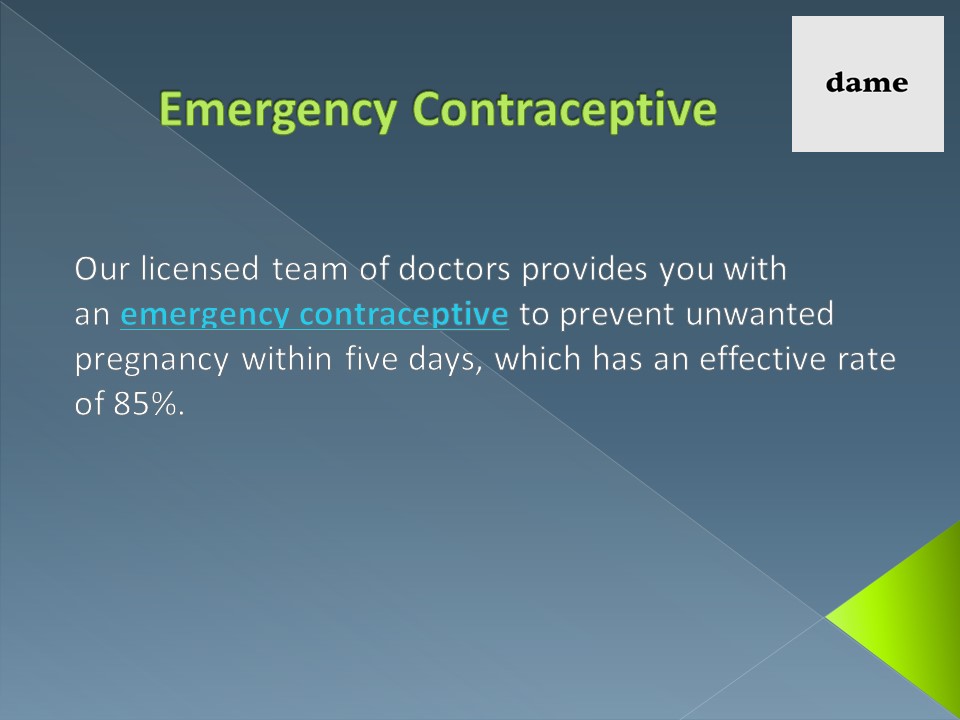 Emergency Contraceptive presentation | free to download
