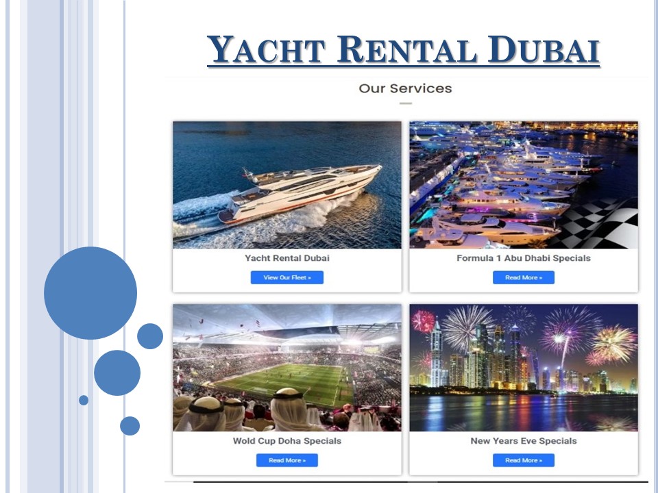 Yacht Charter Dubai presentation | free to download