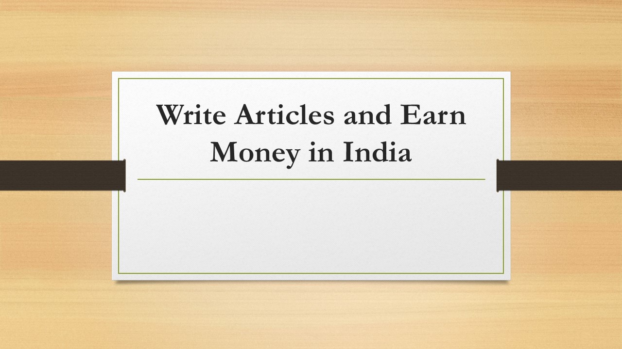 PPT – Show Your Writing Skills and Get Paid PowerPoint presentation ...