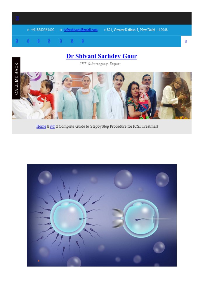 Complete Guide to Step-by-Step Procedure for ICSI Treatment ...