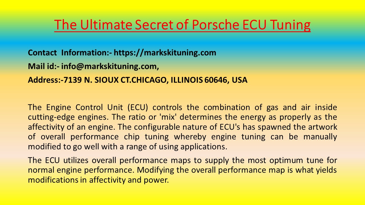 The Ultimate Secret of Porsche ECU Tuning presentation | free to download