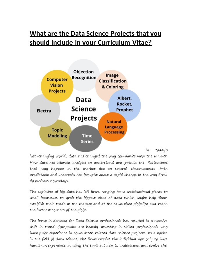 PPT – What are the Data Science Projects that you should include in ...