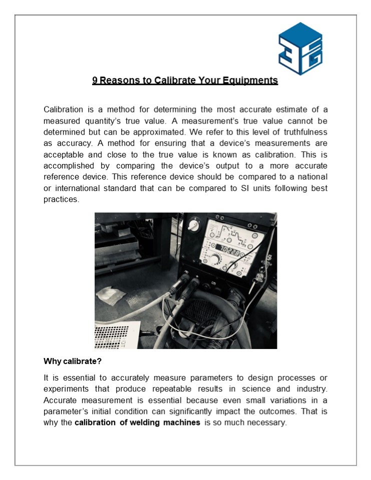 9 Reasons to Calibrate Your Equipment presentation | free to download