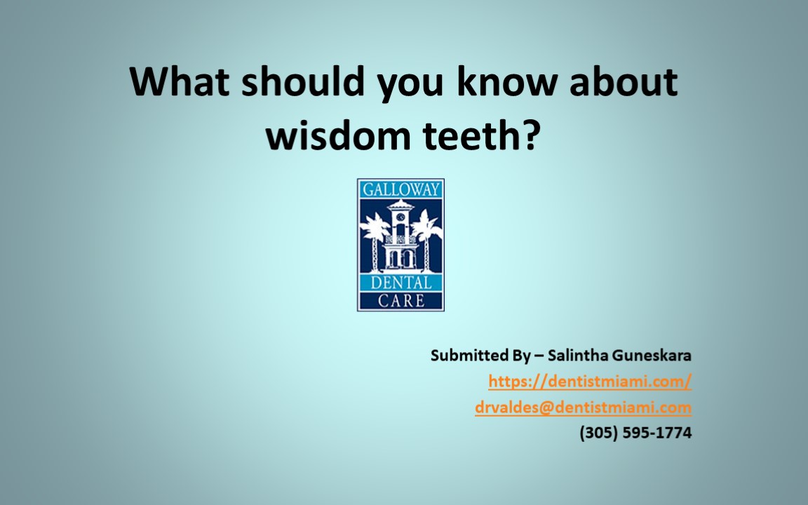 What should you know about wisdom teeth? (2) presentation | free to ...