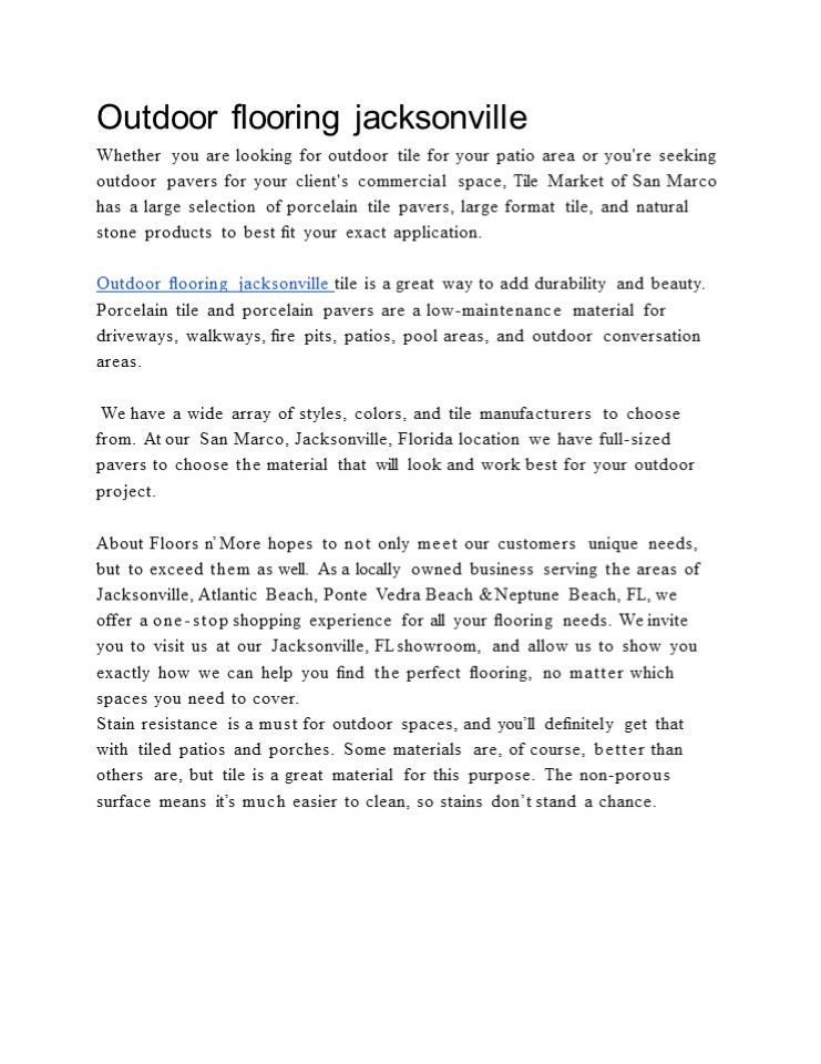 PPT – Outdoor flooring jacksonville (1) PowerPoint presentation | free ...