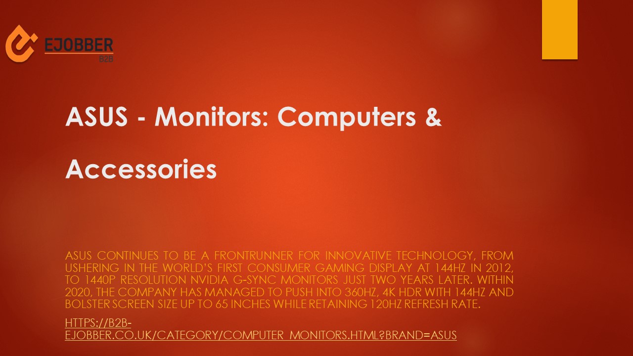 PPT – ASUS - Monitors: Computers & Accessories PowerPoint presentation | free to download - id ...