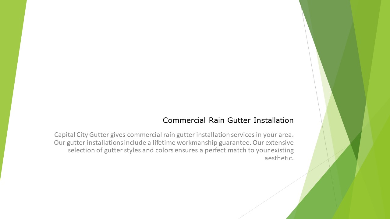 PPT – Commercial Rain Gutter Installation PowerPoint presentation ...