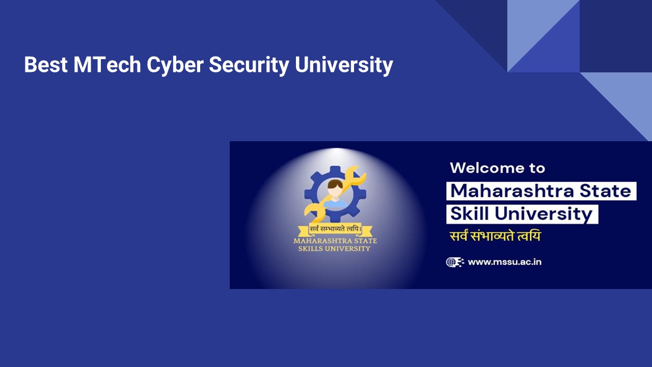 PPT – Best University in Maharashtra for MTech in Cyber Security (1) PowerPoint presentation ...
