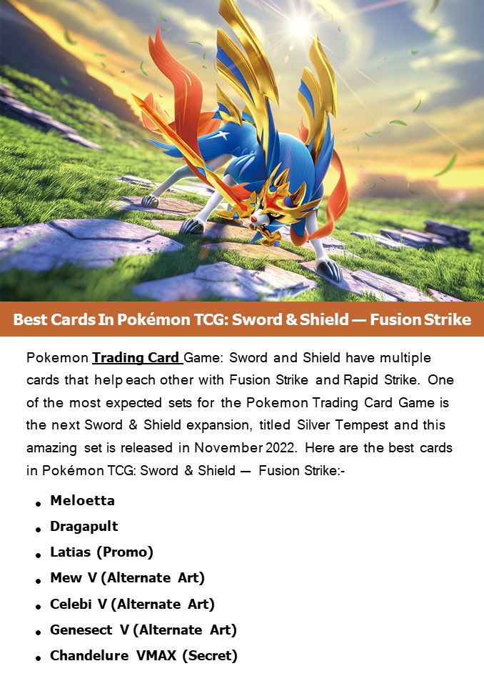 PPT – Best Cards In Pokémon TCG: Sword & Shield — Fusion Strike ...