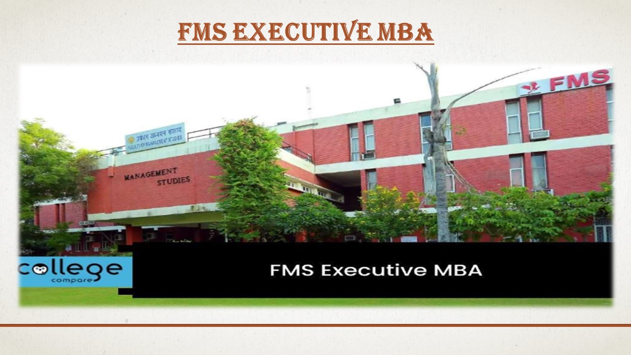 FMS Executive MBA presentation | free to download