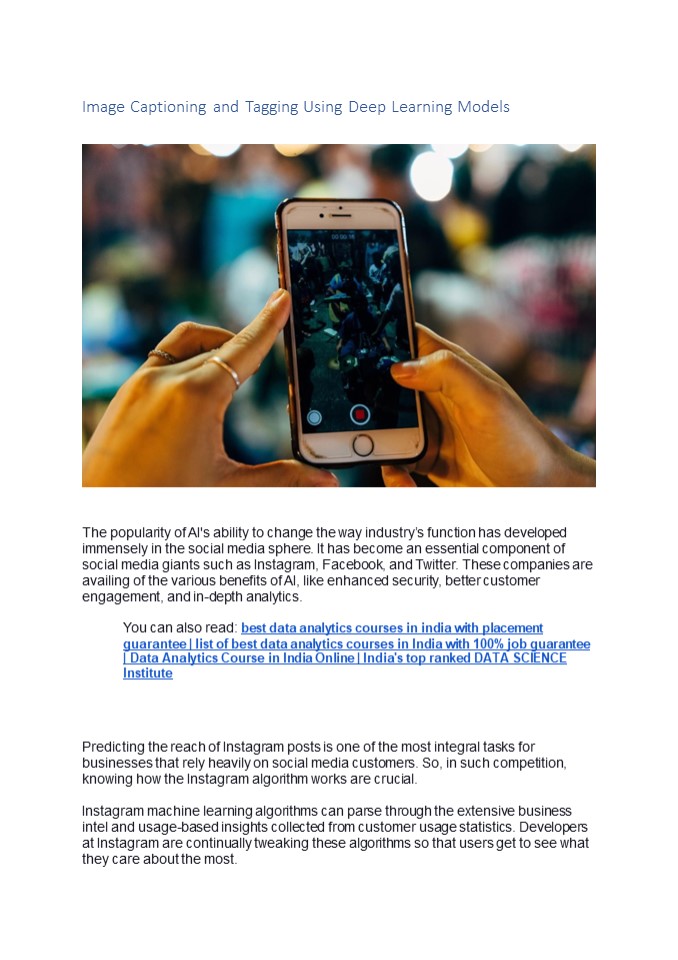 Image Captioning and Tagging Using Deep Learning Models presentation ...