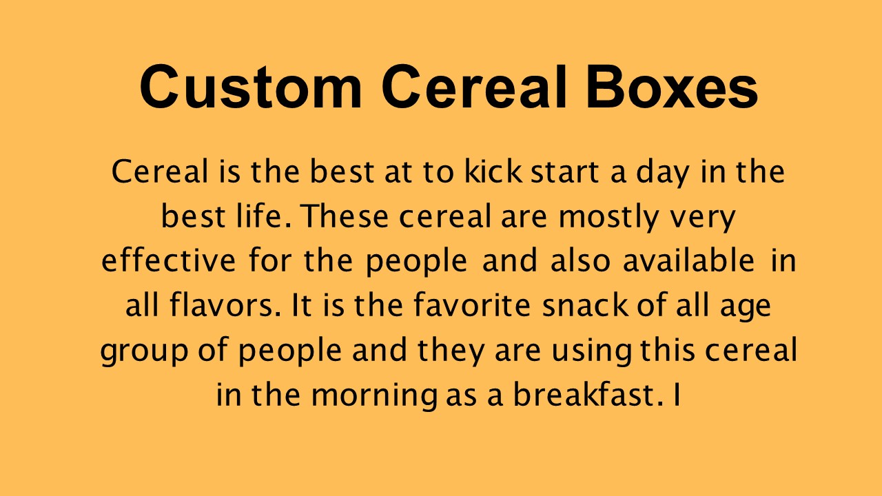 Ppt Custom Cereal Boxes Powerpoint Presentation Free To Download Id 95ec04 Mgqyo