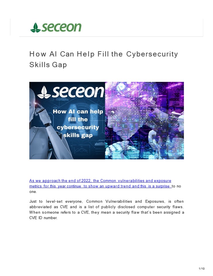PPT – How AI Can Help Fill the Cybersecurity Skills Gap - Seceon PowerPoint presentation | free ...