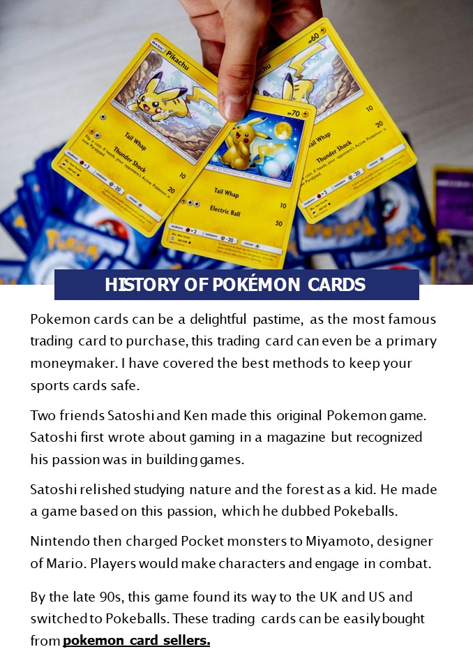 HISTORY OF POKÉMON CARDS presentation | free to download
