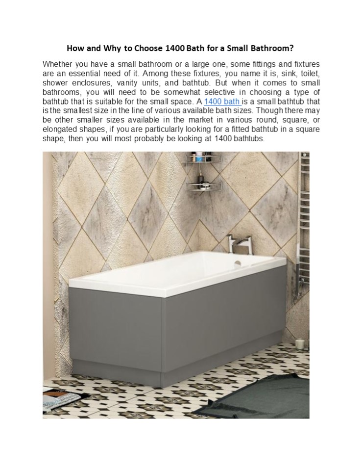 PPT – How and Why to Choose 1400 Bath for a Small Bathroom? PowerPoint ...
