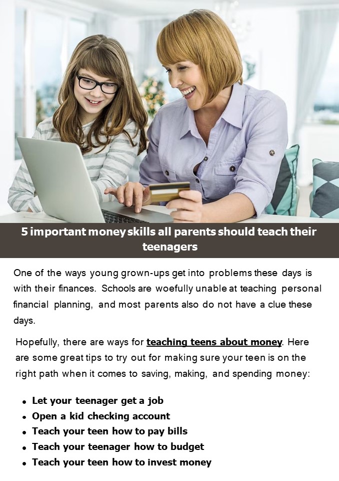 5 important money skills all parents should teach their teenagers ...