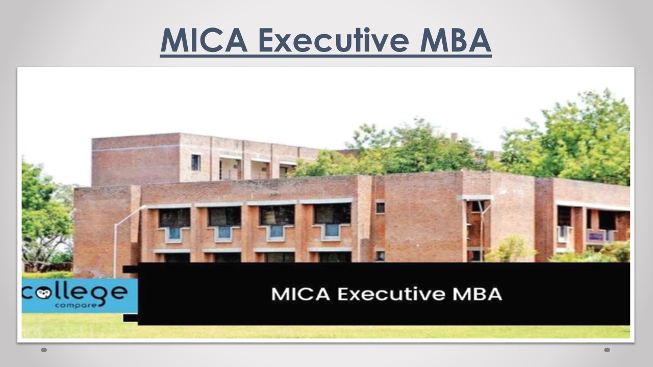 MICA Executive MBA presentation | free to download