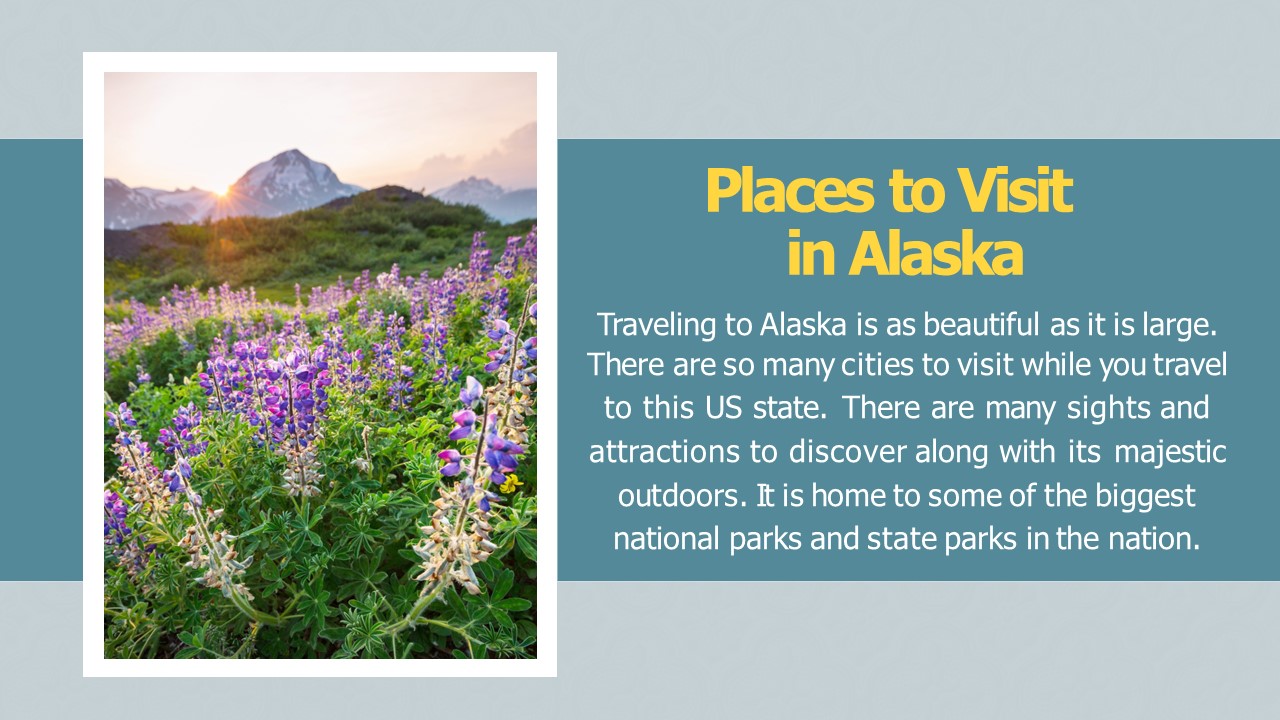 Places to visit in Alaska presentation | free to download