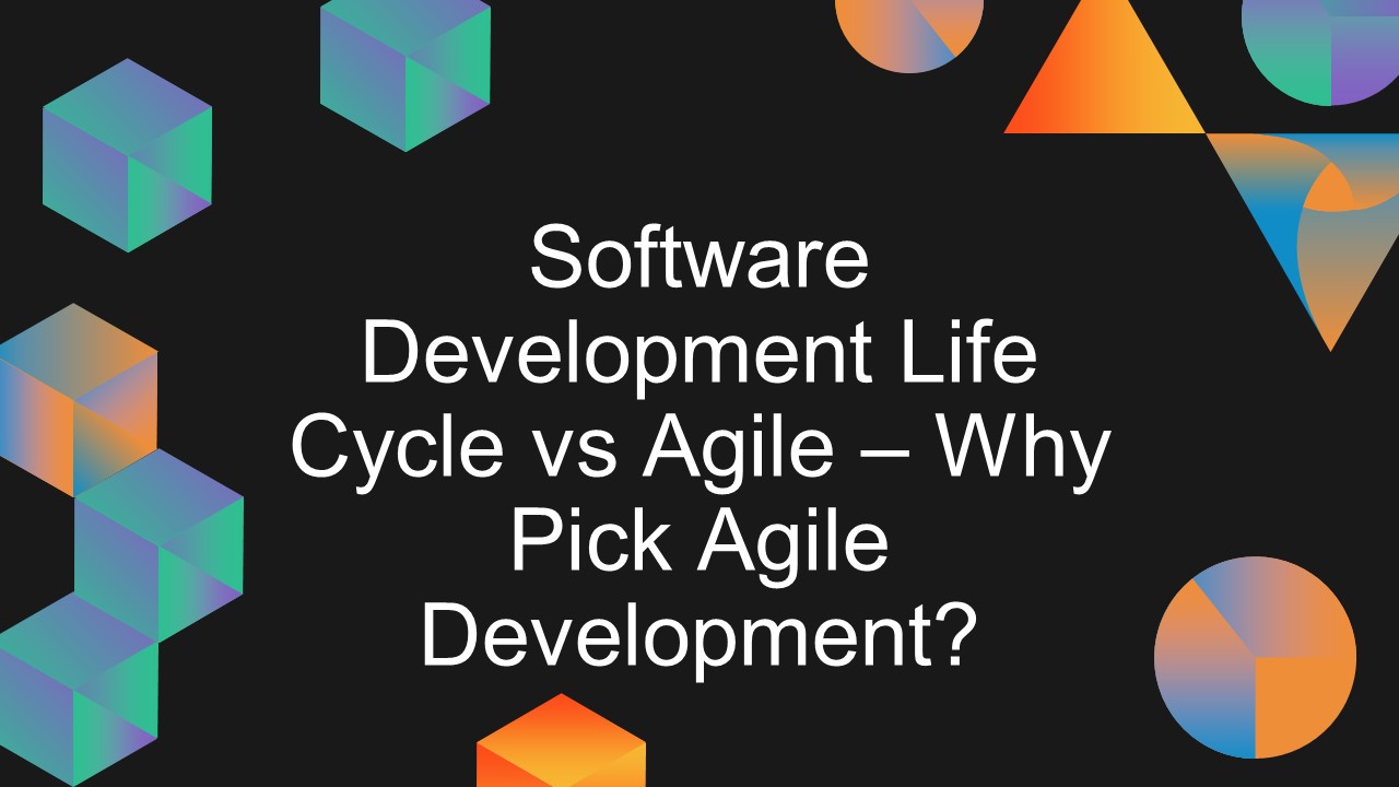 Software Development Life Cycle vs Agile presentation | free to download