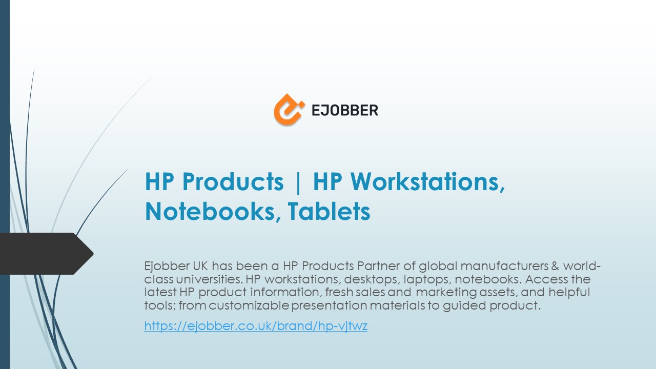 HP Products | HP Workstations, Notebooks, Tablets presentation | free ...