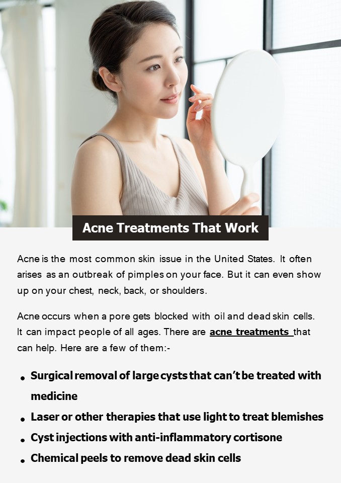 Acne Treatments That Work presentation | free to download