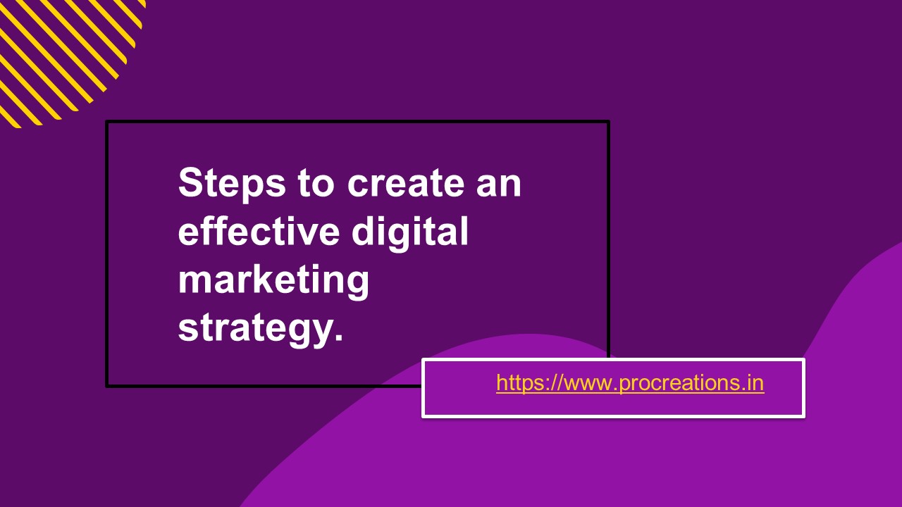 PPT Steps To Create An Effective Digital Marketing Strategy