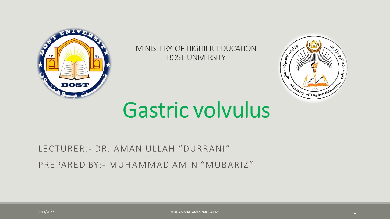 Gastric volvulus presentation | free to download