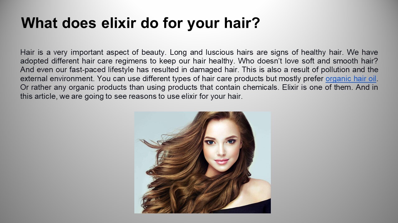 PPT What Does Elixir Do For Your Hair PowerPoint Presentation Free PPT What Does Elixir Do For Your Hair PowerPoint Presentation Free