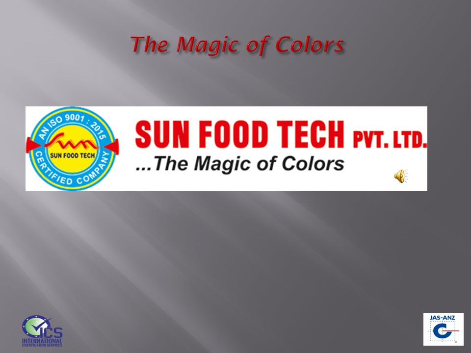 PPT – Food Colors Manufacturing Company in India PowerPoint ...