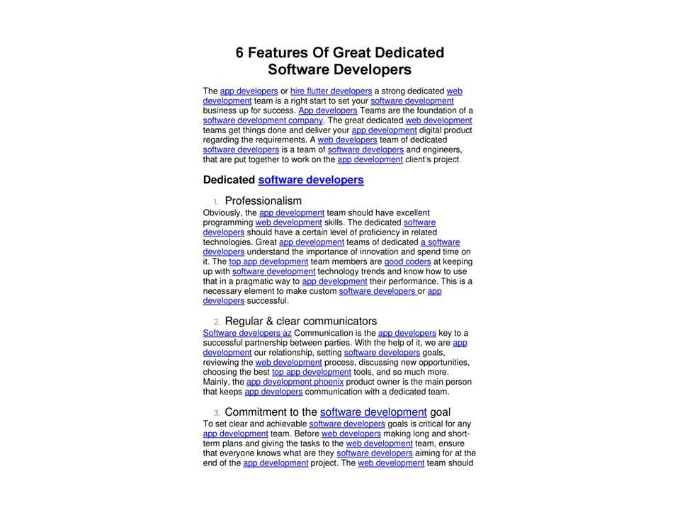 PPT – 6 Features Of Great Dedicated Software Developers PowerPoint ...
