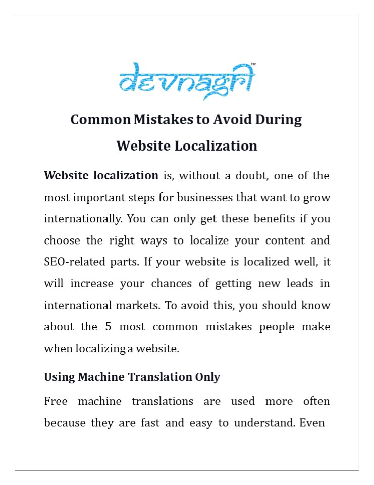 Common Mistakes to Avoid During Website Localization presentation ...
